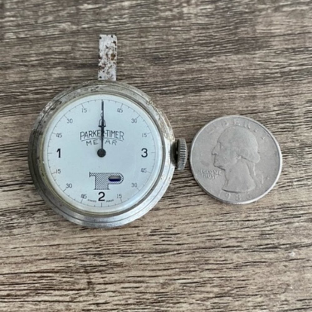 1960s Parker Timer Mechanical Parking Meter Timer - Gem